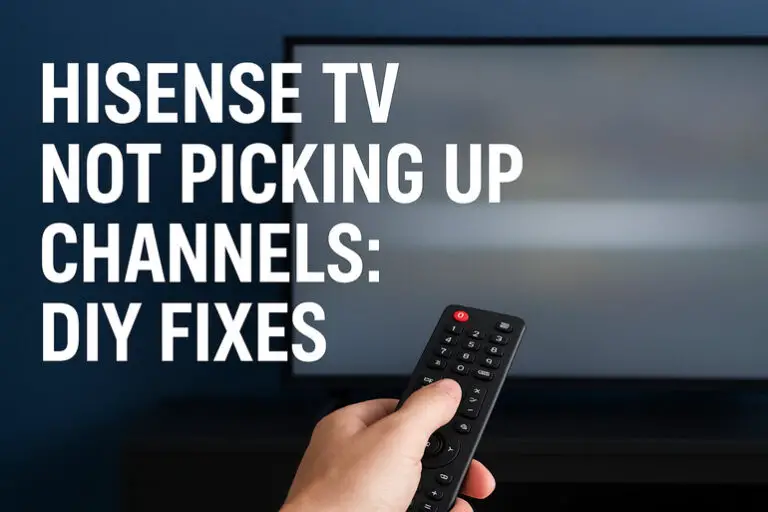 Hisense TV Not Picking Up Channels: DIY Fixes - Smart TV Base