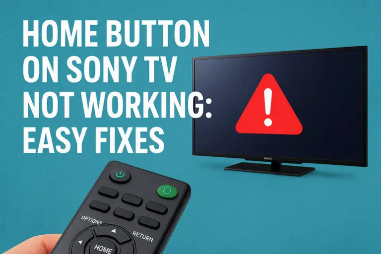 Home Button on Sony TV Not Working: Easy Fixes - Smart TV Base