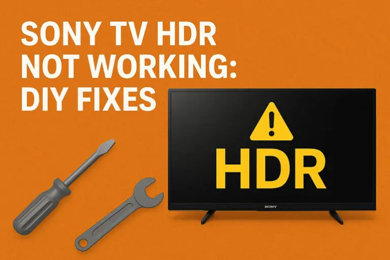Sony TV HDR Not Working: DIY Fixes - Smart TV Base